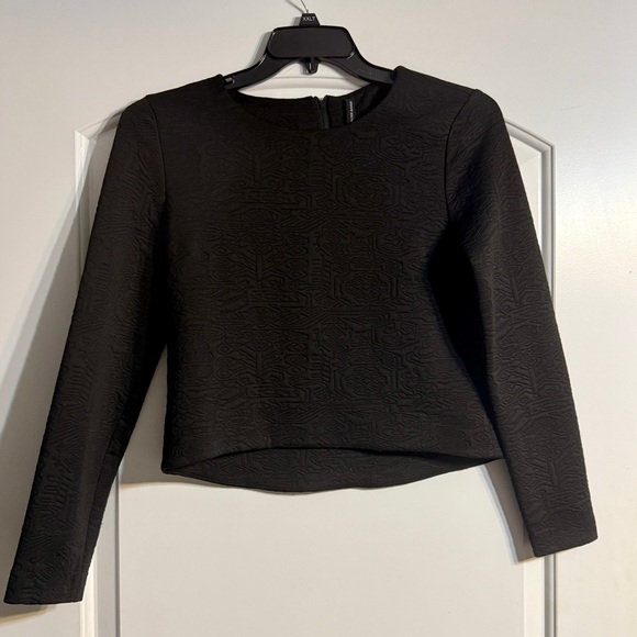 Walter Baker | Tops | Walter Baker Elegant Black Embossed Top | Poshmark